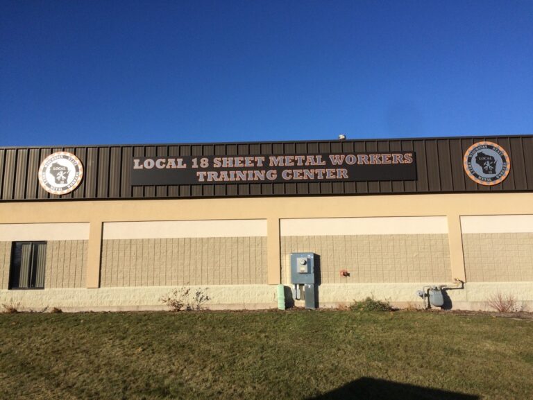 Local 18 Training Center - New Signage - Muza Sheet Metal Company